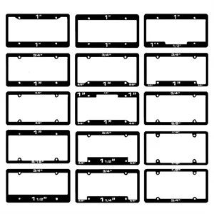 Raised Letter License Plate Frame - Swag Brokers